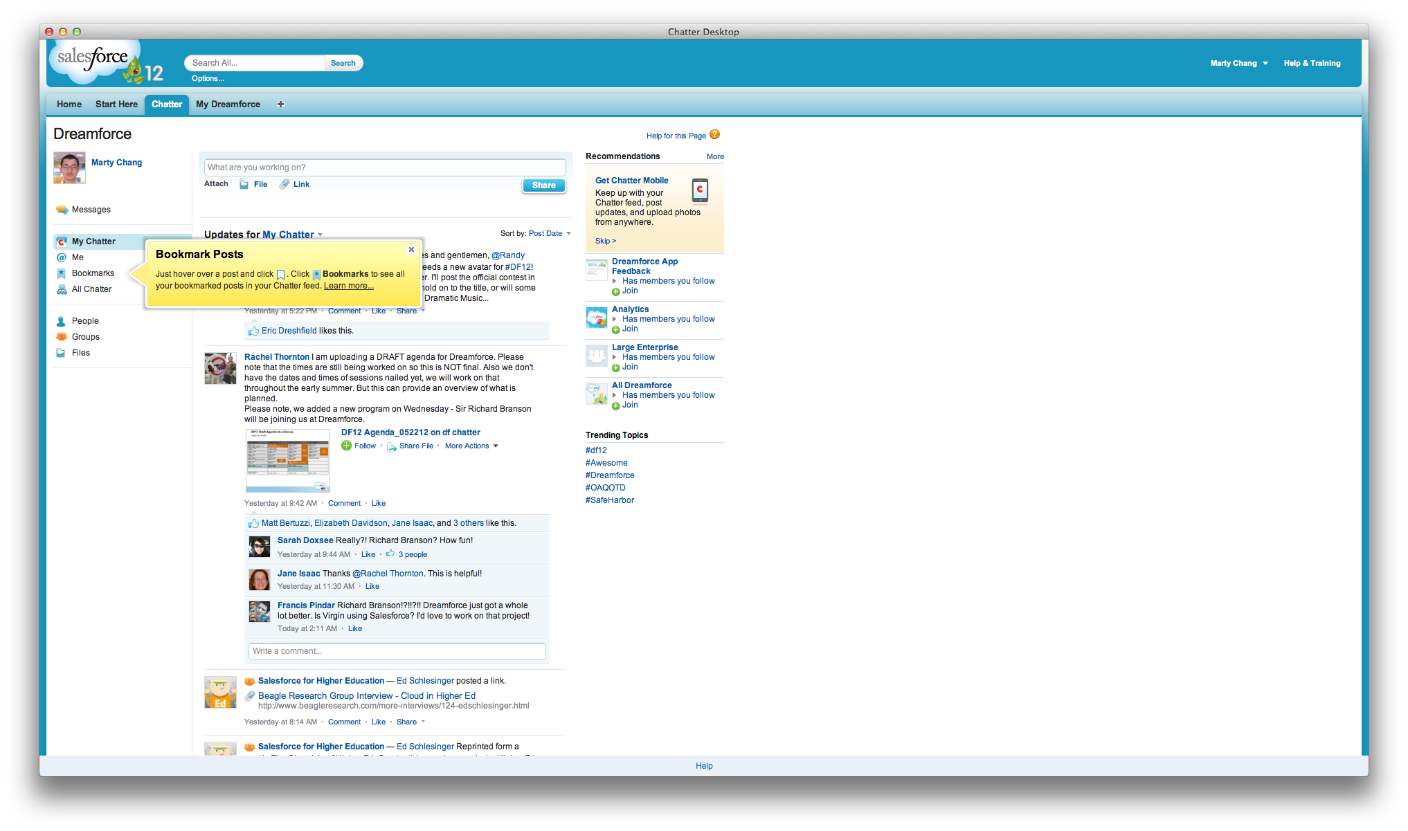 Chatter Desktop - Dreamforce Chatter Access | IdeaExchange