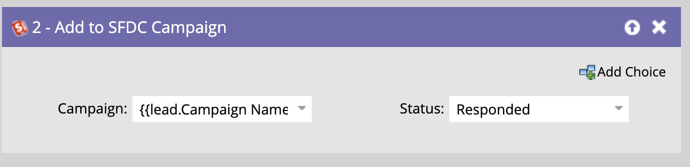 Ability to use a variable to determine which SFDC campaign to add a ...